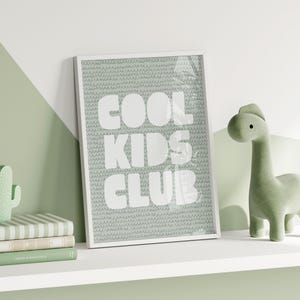 Cool Kids Club Print Vibrant Artwork for Your Little Trendsetter ...