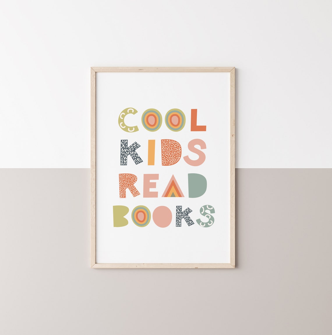 Reading Corner Set of 4 Wall Art for Kids Room Decor Today a - Etsy