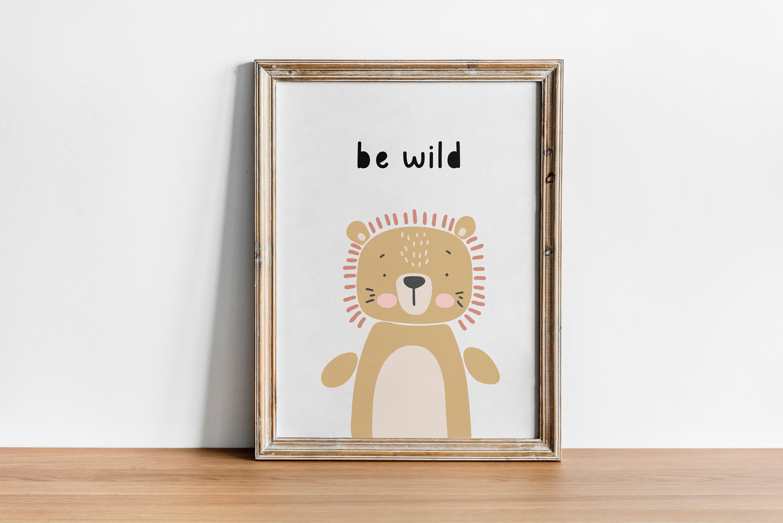 Safari Nursery Affirmations Decor Set of 6 Baby Nursery Wall - Etsy