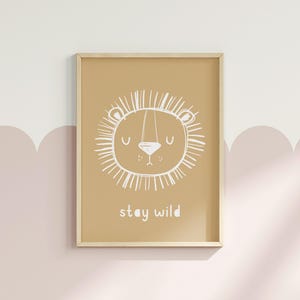 Safari Animal Affirmations Decor Set of 6 Jungle Playroom Wall Art ...