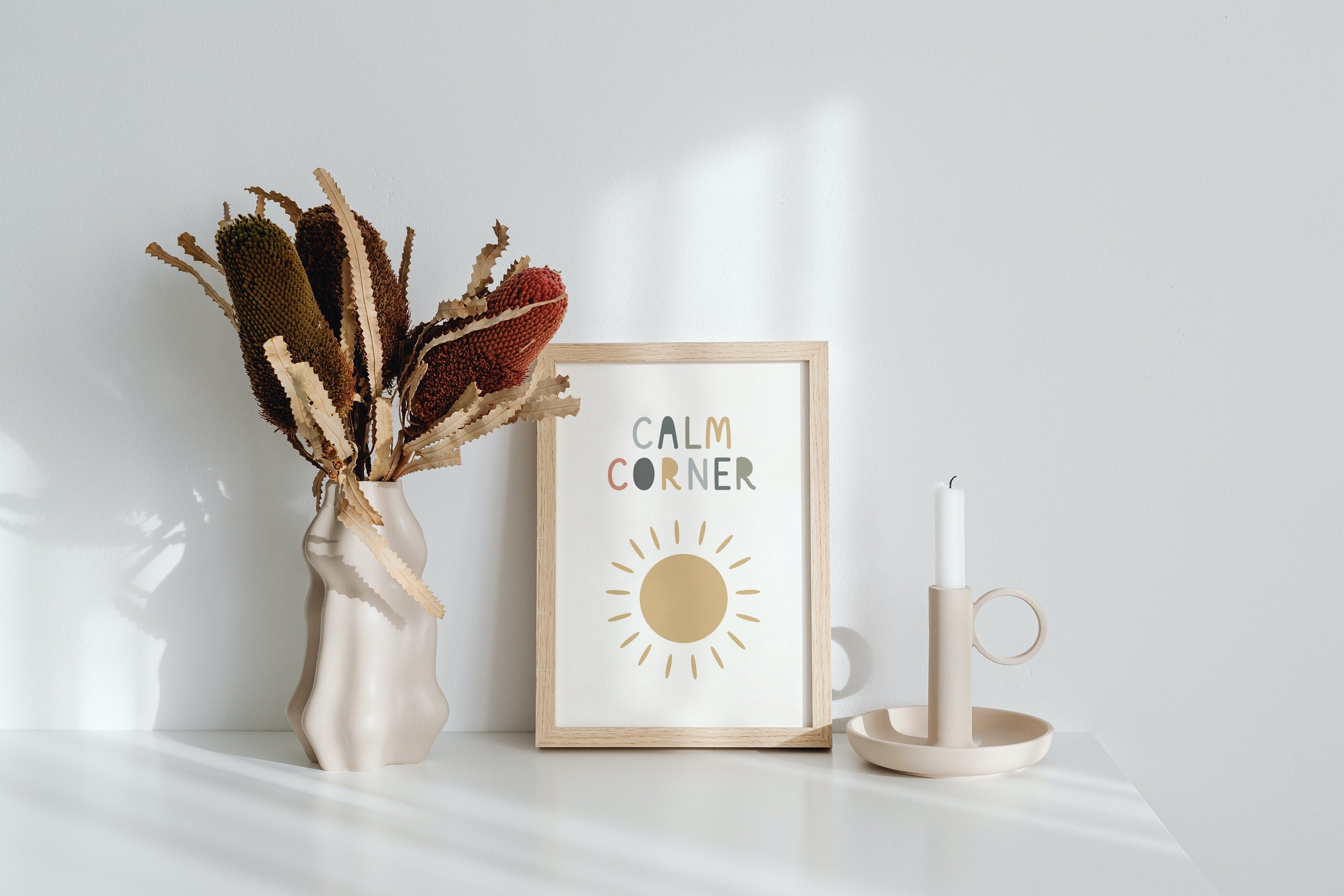 Mindfulness Calm Corner Sign Wall Art Instant Download Calming Corner ...