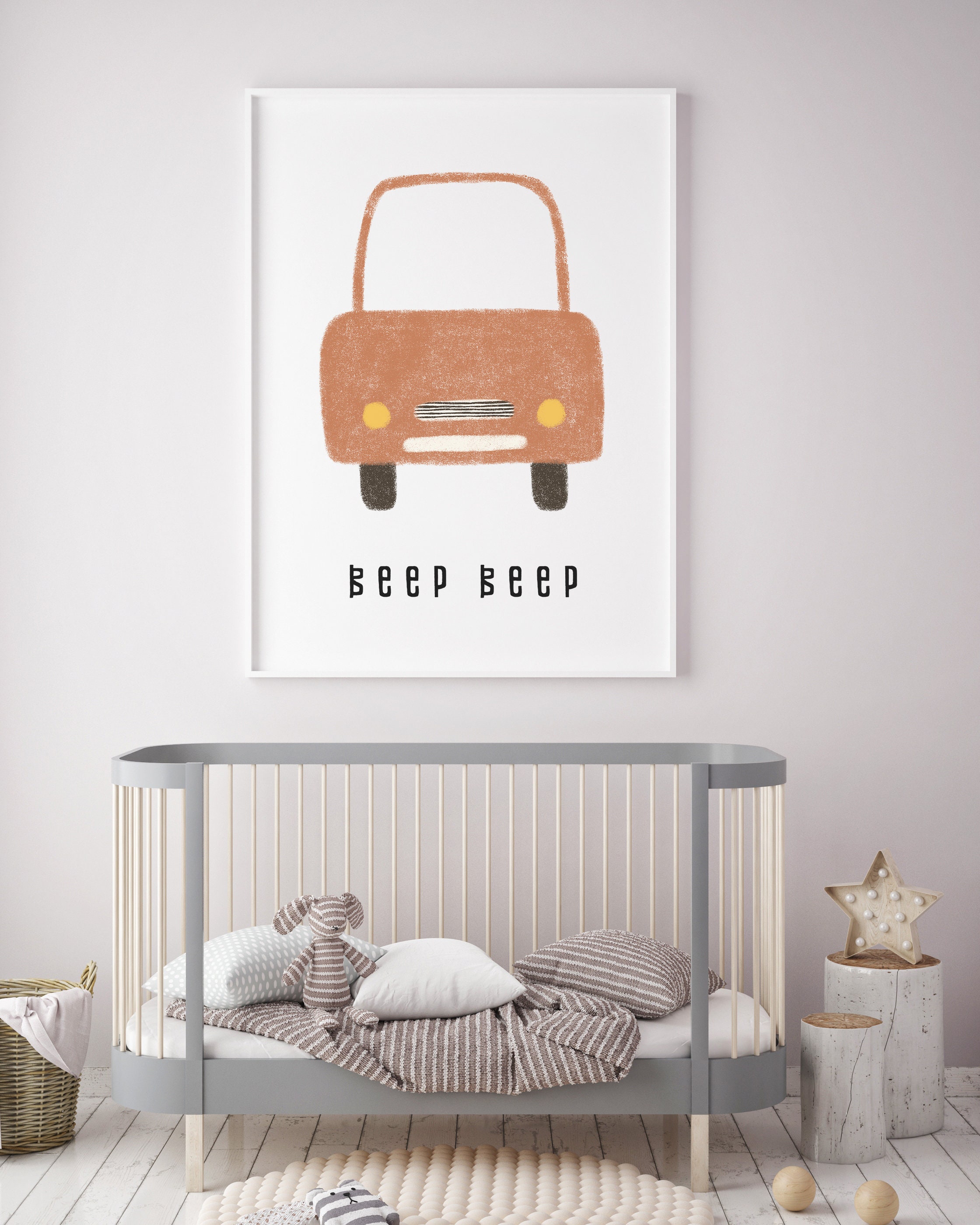 Car Nursery Wall Art Transportation Nursery Decor Printable Wall Art ...
