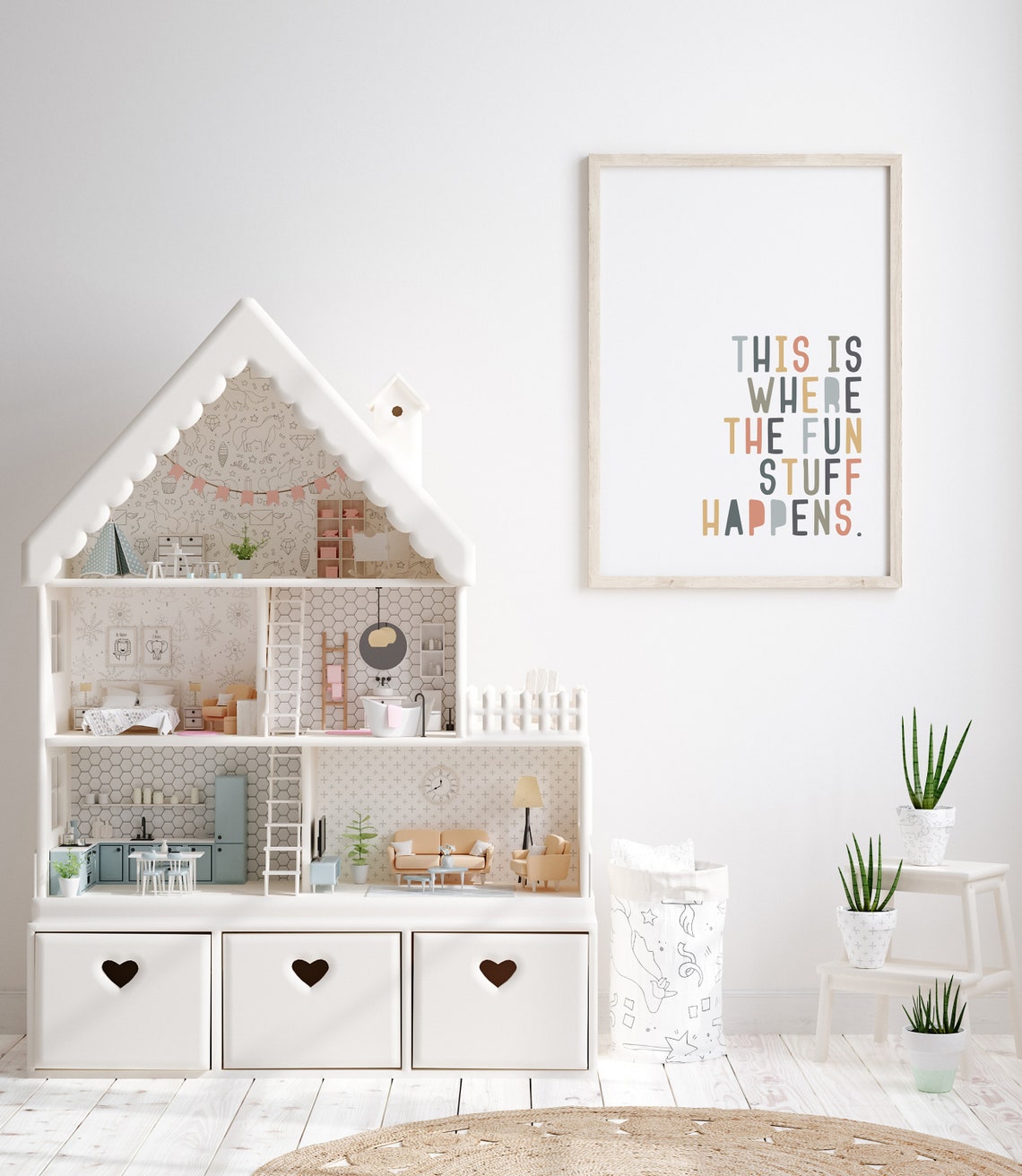 Kids Neutral Playroom Decor Wall Art Prints for Toddler Room Decor This ...