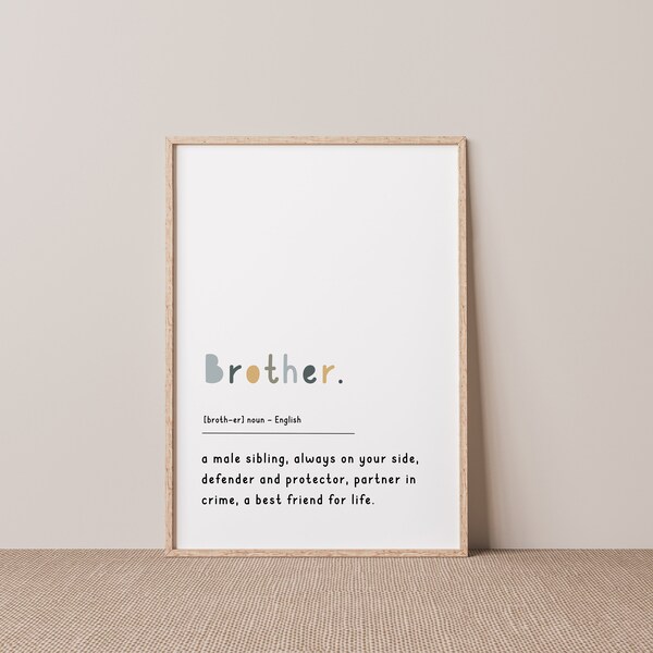 Brothers Sign - Etsy