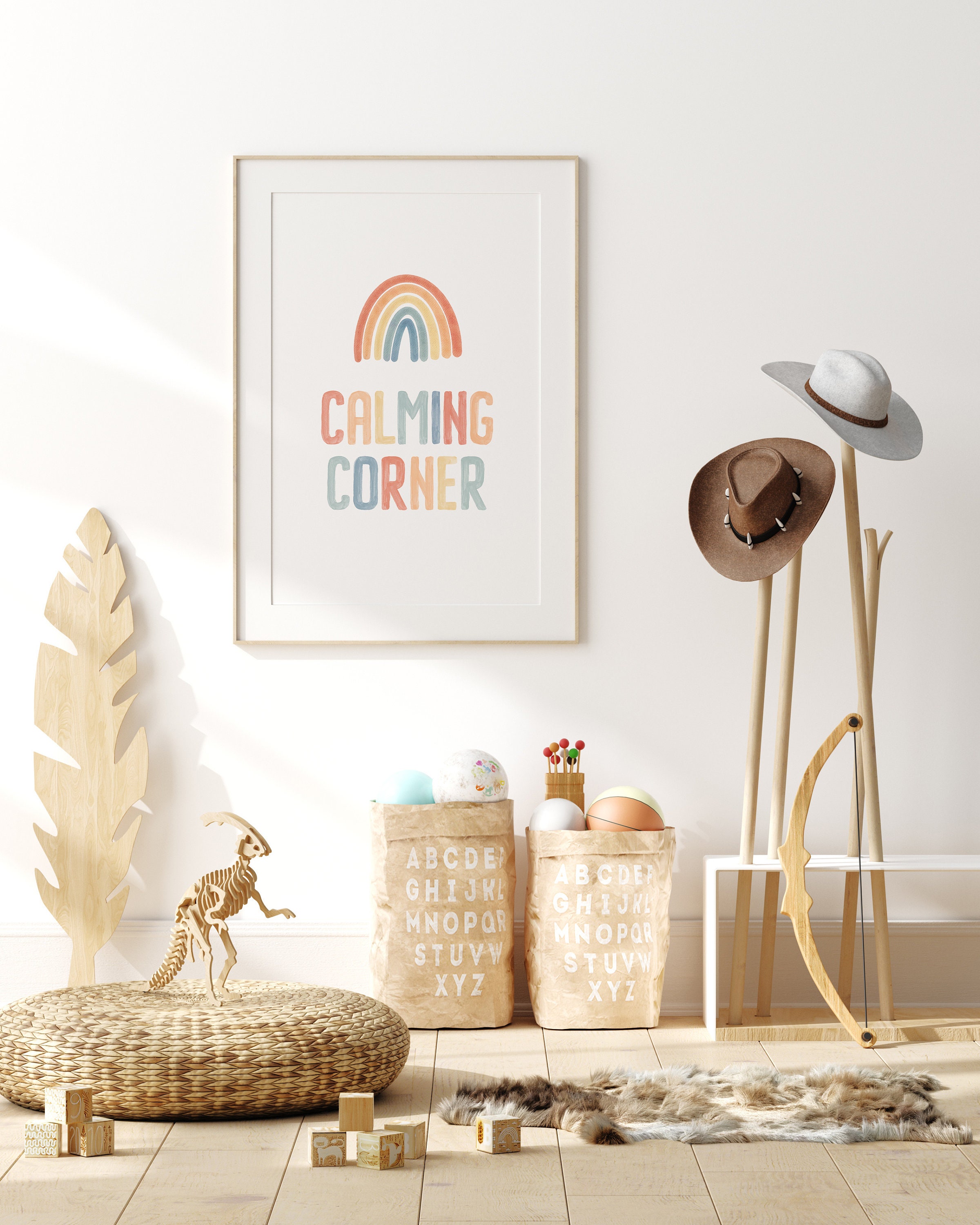 Calm Corner Sign Wall Art Instant Download Mental Health Classroom ...