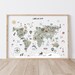 Animal World Map Educational Wall Poster for Kids Digital Download - Etsy