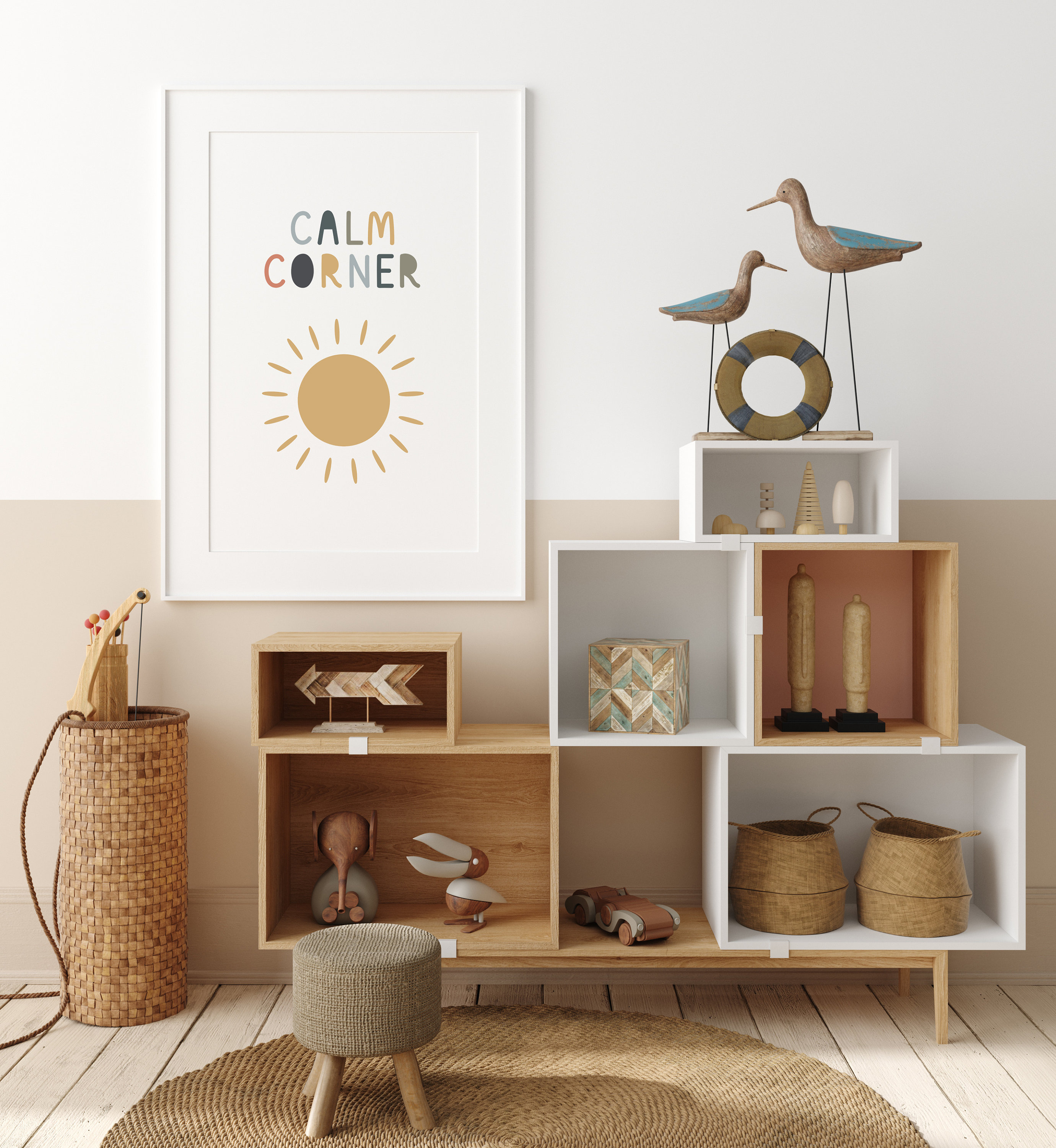 Mindfulness Calm Corner Sign Wall Art Instant Download Calming Corner ...