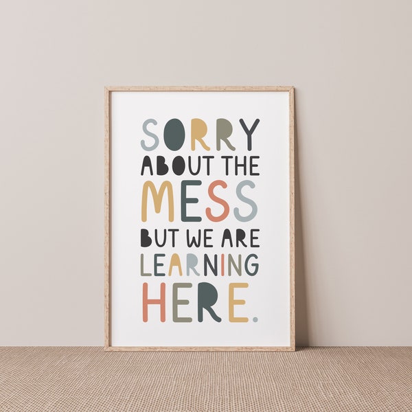 Sorry About the Mess - Etsy