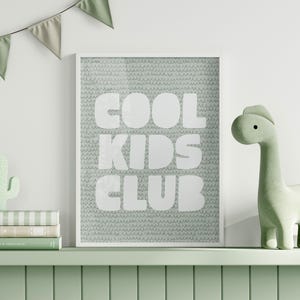 Cool Kids Club Print Vibrant Artwork for Your Little Trendsetter ...