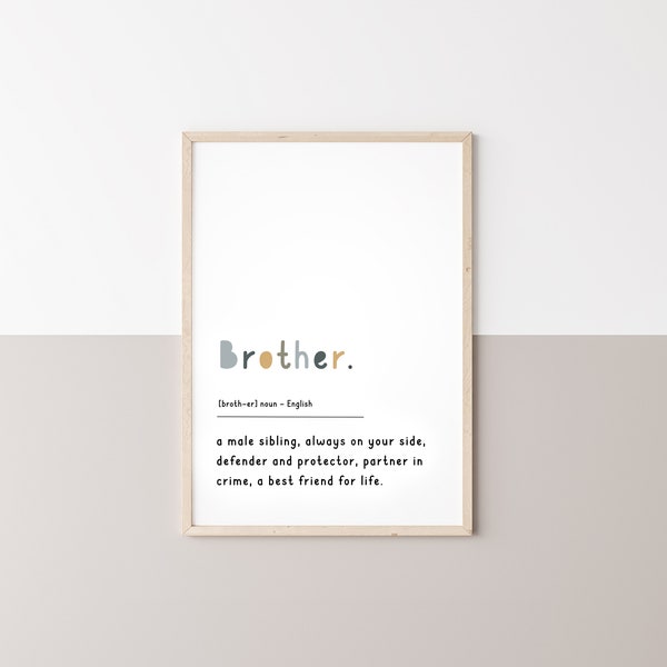 Brothers Quote - Etsy