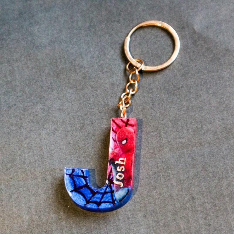 Spiderman Keychain - Etsy