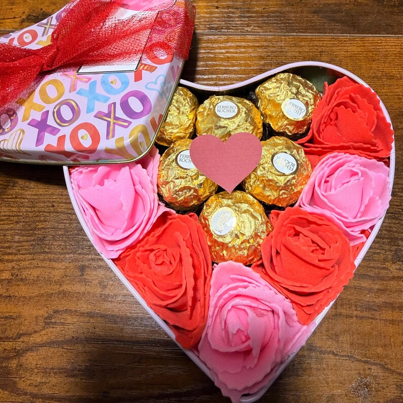 Valentine's Day Ferrero Rocher Chocolate Red Velvet Rose *LIMITED STOCK ...