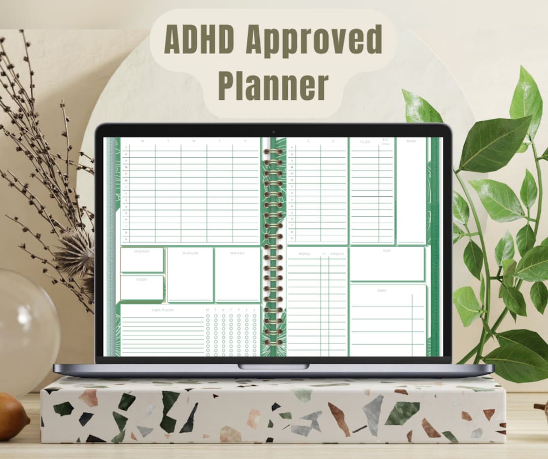 Undated Daily and Weekly Planner ADHD Approved for Goodnotes | Digital ...