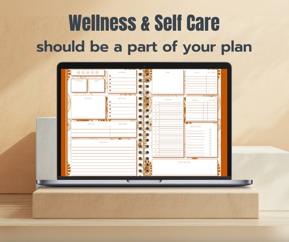Boho Digital Planner / Self Care Digital Planner / Self Care Digital ...