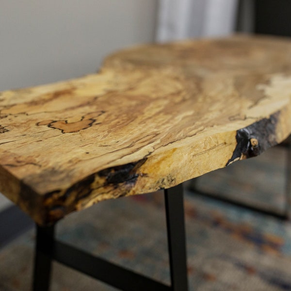 Live Edge Bench - Etsy