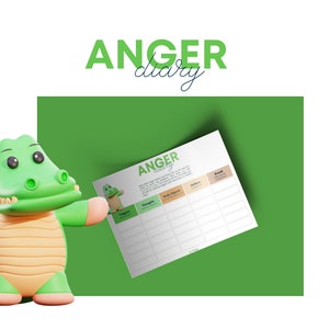 Anger Diary Worksheet Printable for Kids & Teens-child Therapy ...