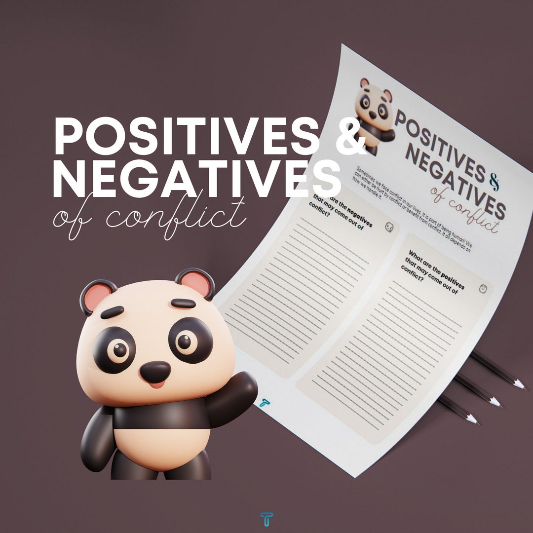 Conflict Resolution Positives and Negatives Worksheet Printable for ...