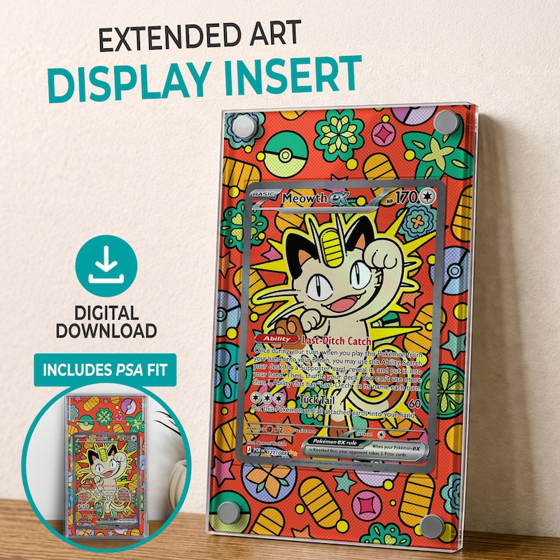 Meowth Full Art - Etsy UK