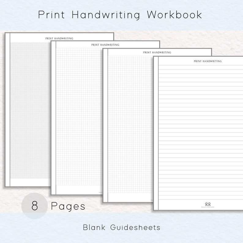 Printable Handwriting Practice Sheets Print Handwriting - Etsy