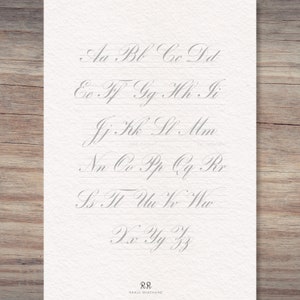 Copperplate Calligraphy, Alphabets Practice, Tracing Worksheets, A4 ...