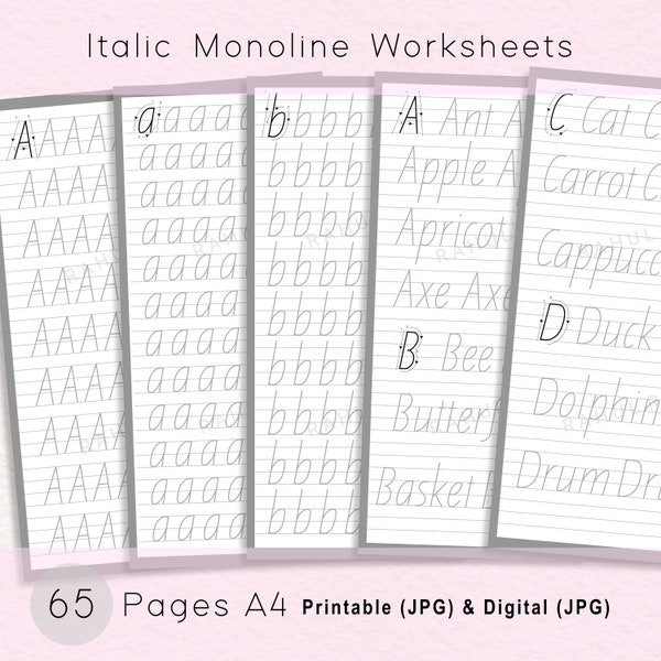 Italian Alphabet - Etsy