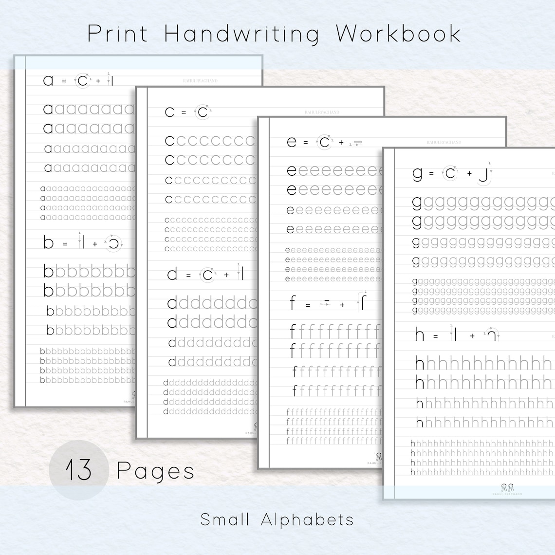 Printable Handwriting Practice Sheets Print Handwriting - Etsy