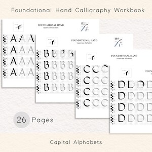 Calligraphy Practice, Worksheet, 80 Pages A4 Learn Calligraphy Skills, Foundational Hand Script ...