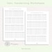 Italic Handwriting Workbook, 25 Pages Practice Sheets, Printable Italic Calligraphy, Beginner ...