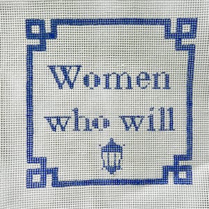 Wellesley College "women Who Will" Needlepoint Canvas - Etsy