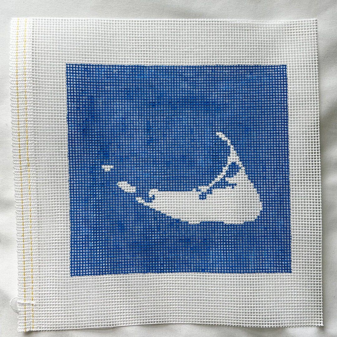 Summer Town Outline Needlepoint Canvas - Etsy