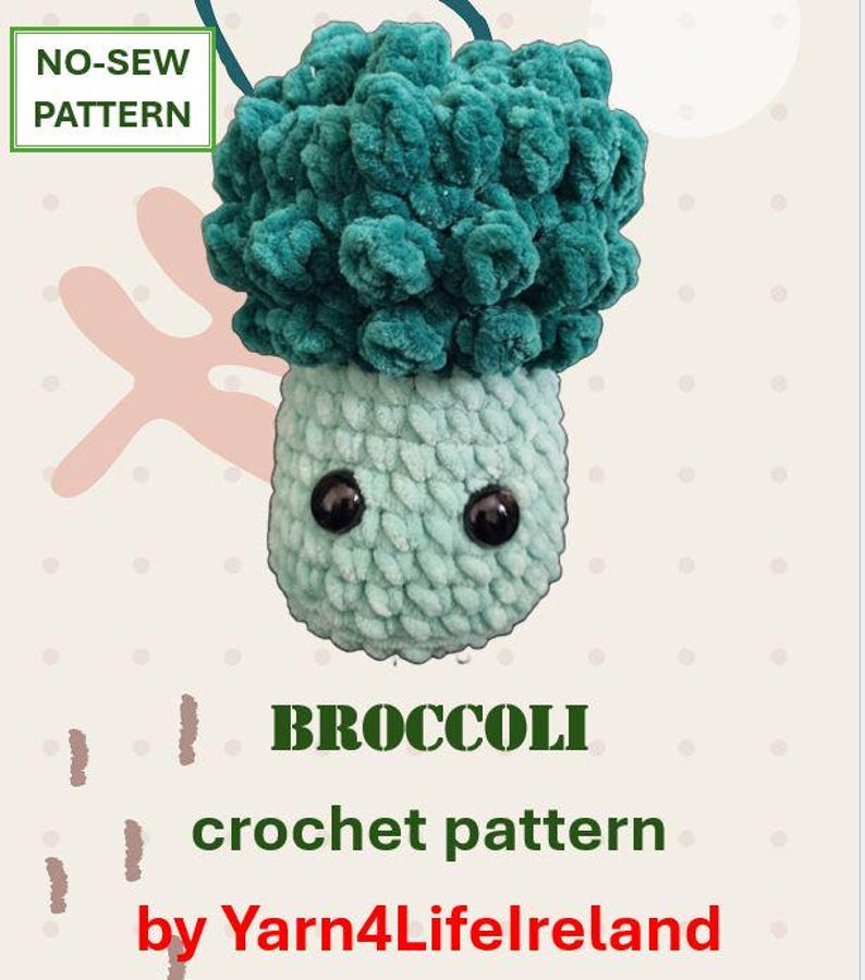Broccoli Crochet Pattern No-sew - Etsy
