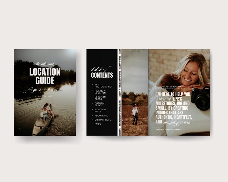 Canva Location Guide Template | Customizable Client Welcome Packet ...