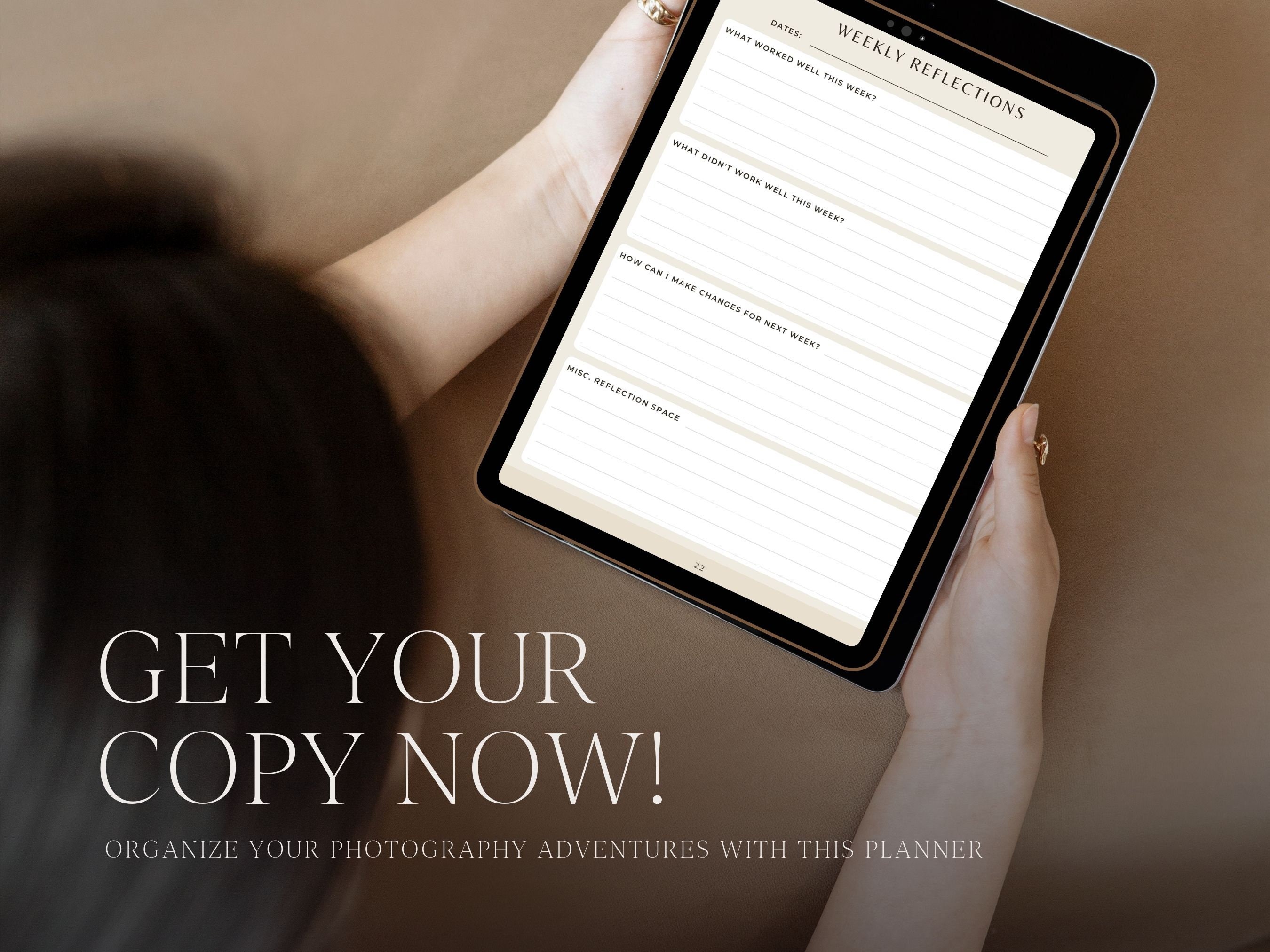 Digital Planner for Photographers, Daily, Weekly, Monthly Planning ...