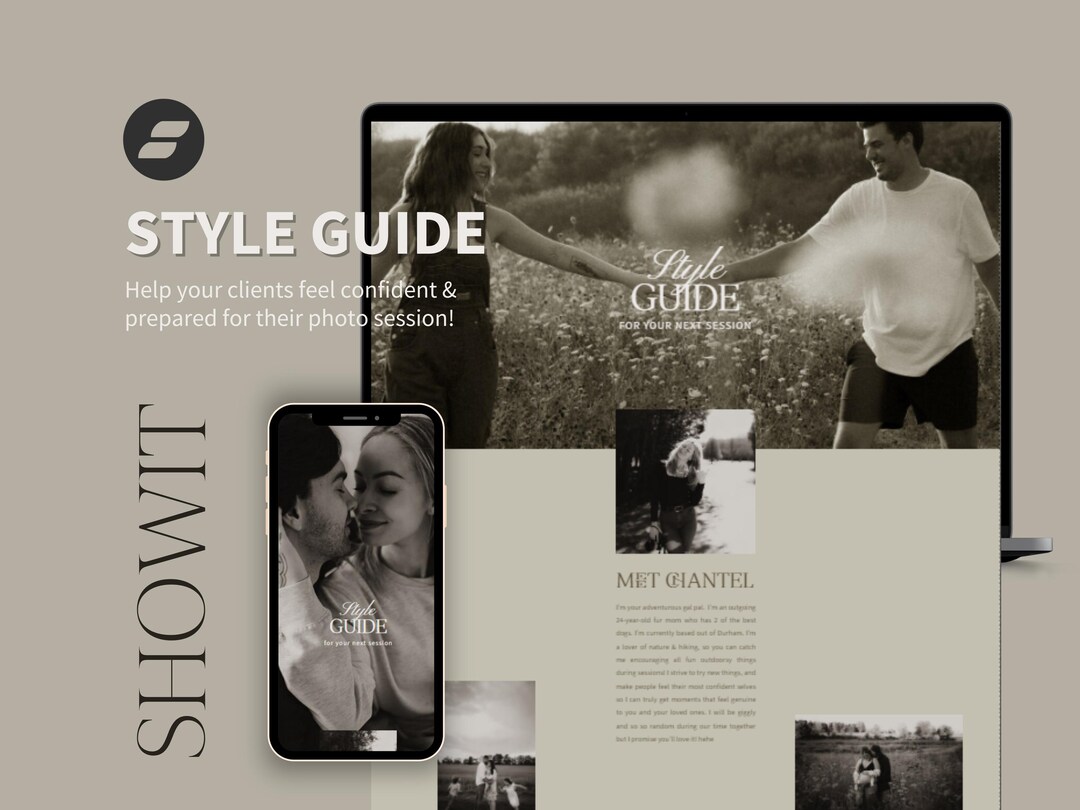 Showit Style Guide | Showit Template | Photography Style Guide | Style ...