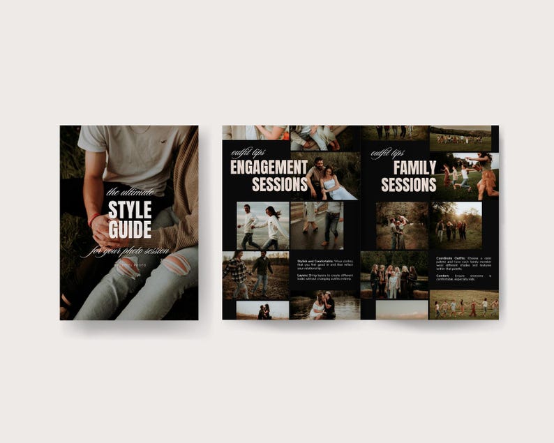 Canva Style Guide Template for Photographers | Photography Business ...