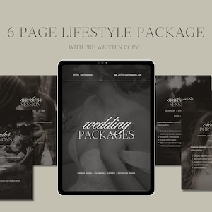 Lifestyle Photography Packages Template, Milestone Photography Pricing ...