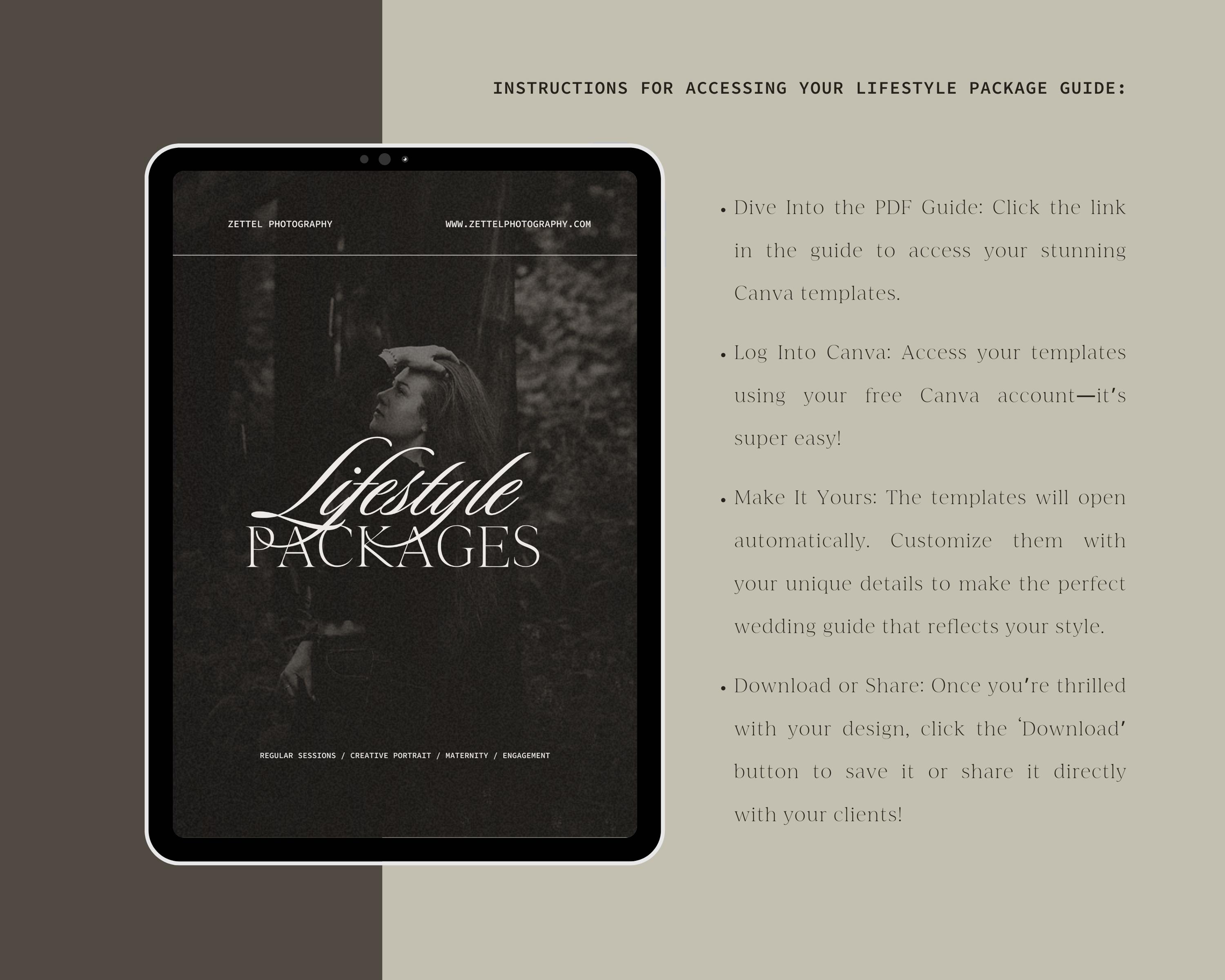 Lifestyle Photography Packages Template, Milestone Photography Pricing ...