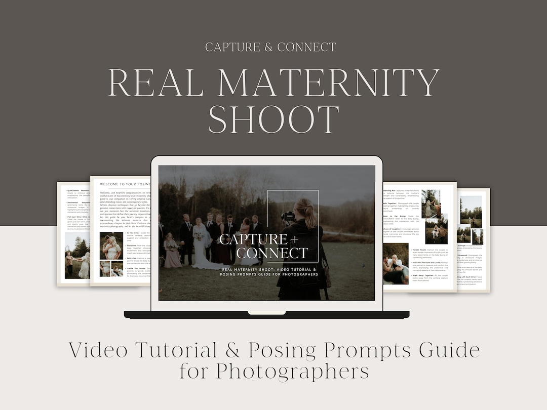 Real Maternity Shoot Video Tutorial & Posing Prompts Guide for ...