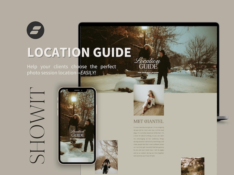 Showit Location Guide | Showit Template | Photography Location Guide ...