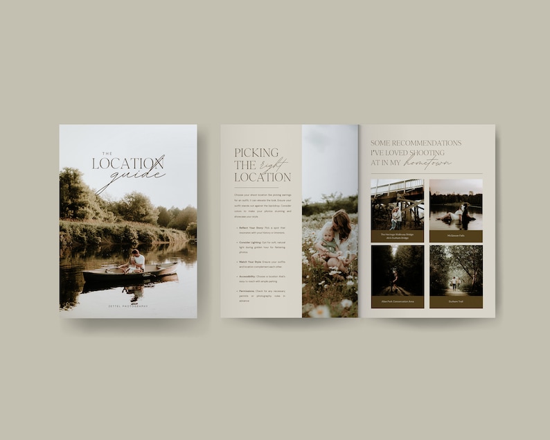 Canva Location Guide for Photographers | Fully Customizable Template ...