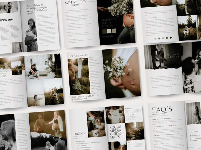 CANVA Maternity Session Client Guide With Pre-written Content ...