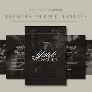 Lifestyle Photography Packages Template, Milestone Photography Pricing ...