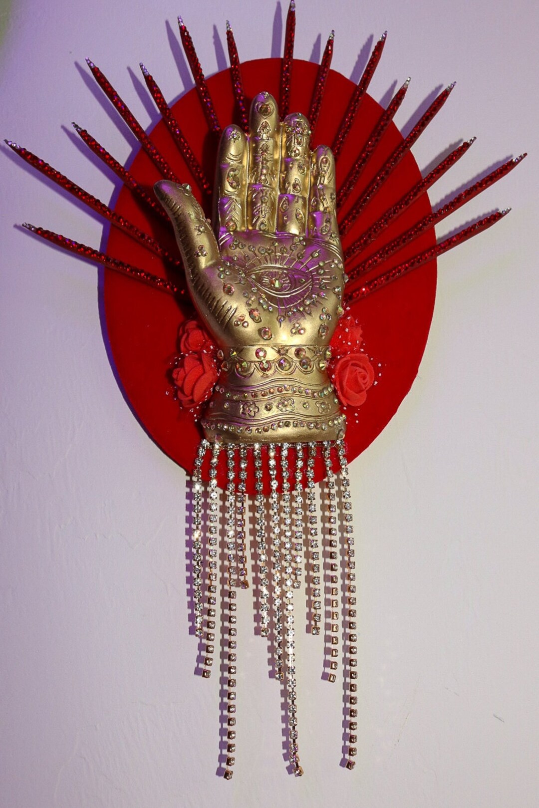 Red Velvet Fortune Tellers Palmistry Hand - Etsy