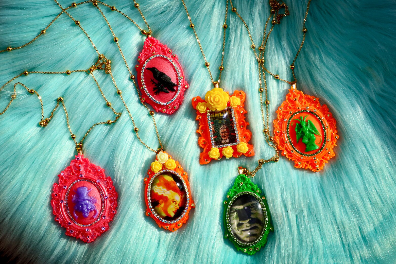 Frankenstein's Monster Glass Bezel Set Cameo Pendant - Etsy