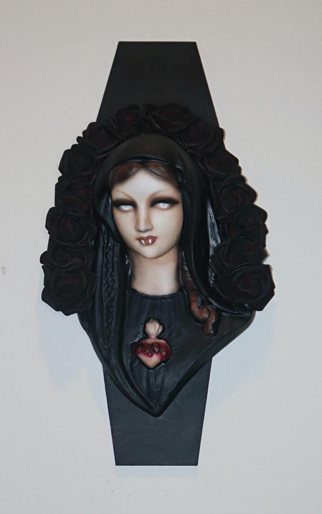 Wall Hanging Vampire Coffin Virgin Mary - Etsy