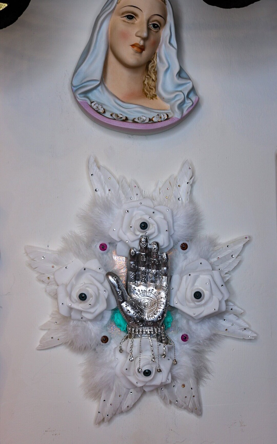 Esoteric Angel Mounted Silver Seraphim Palmistry Hand - Etsy