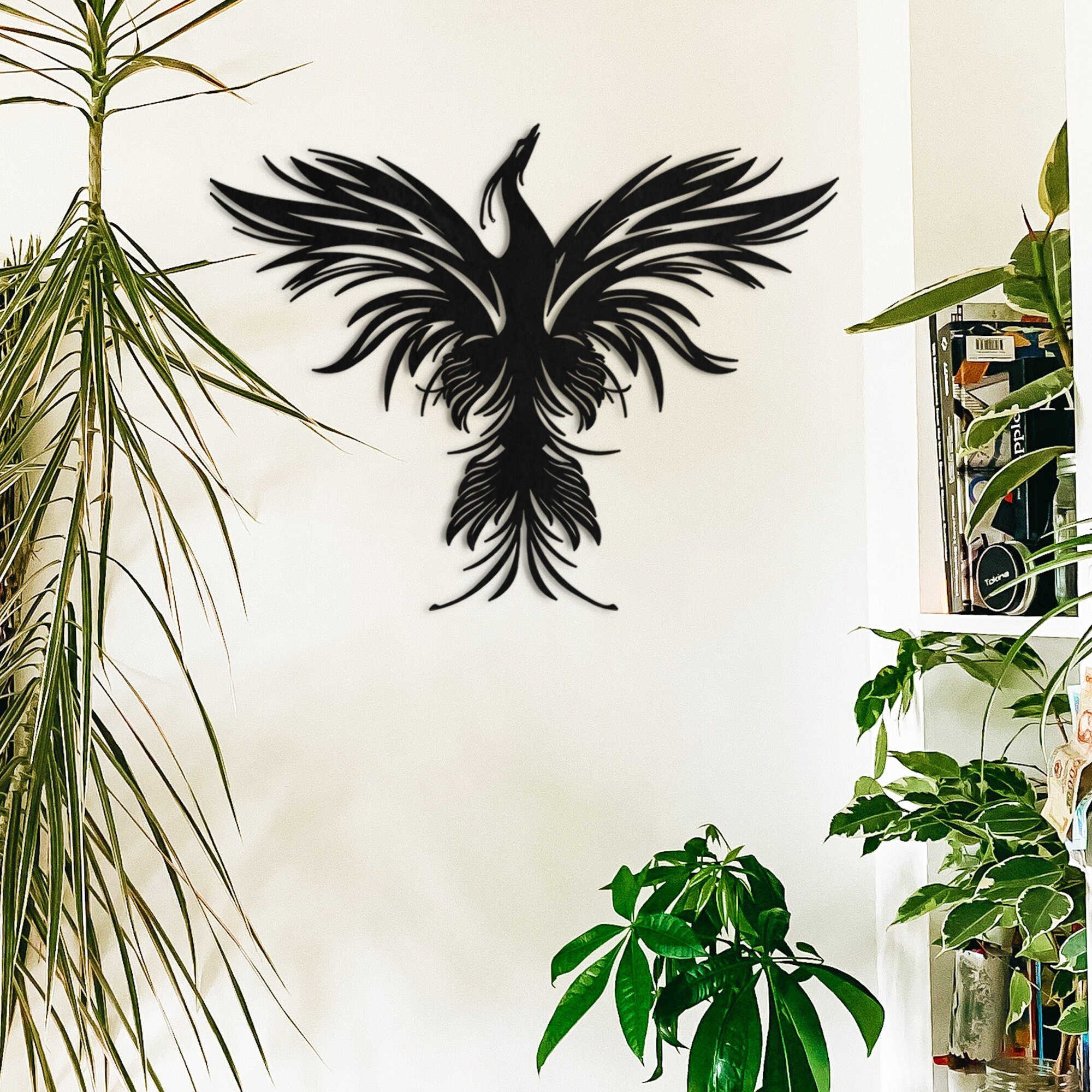 Phoenix Wall Art Metal Wall Art Wall Decor Home Decor Lake - Etsy