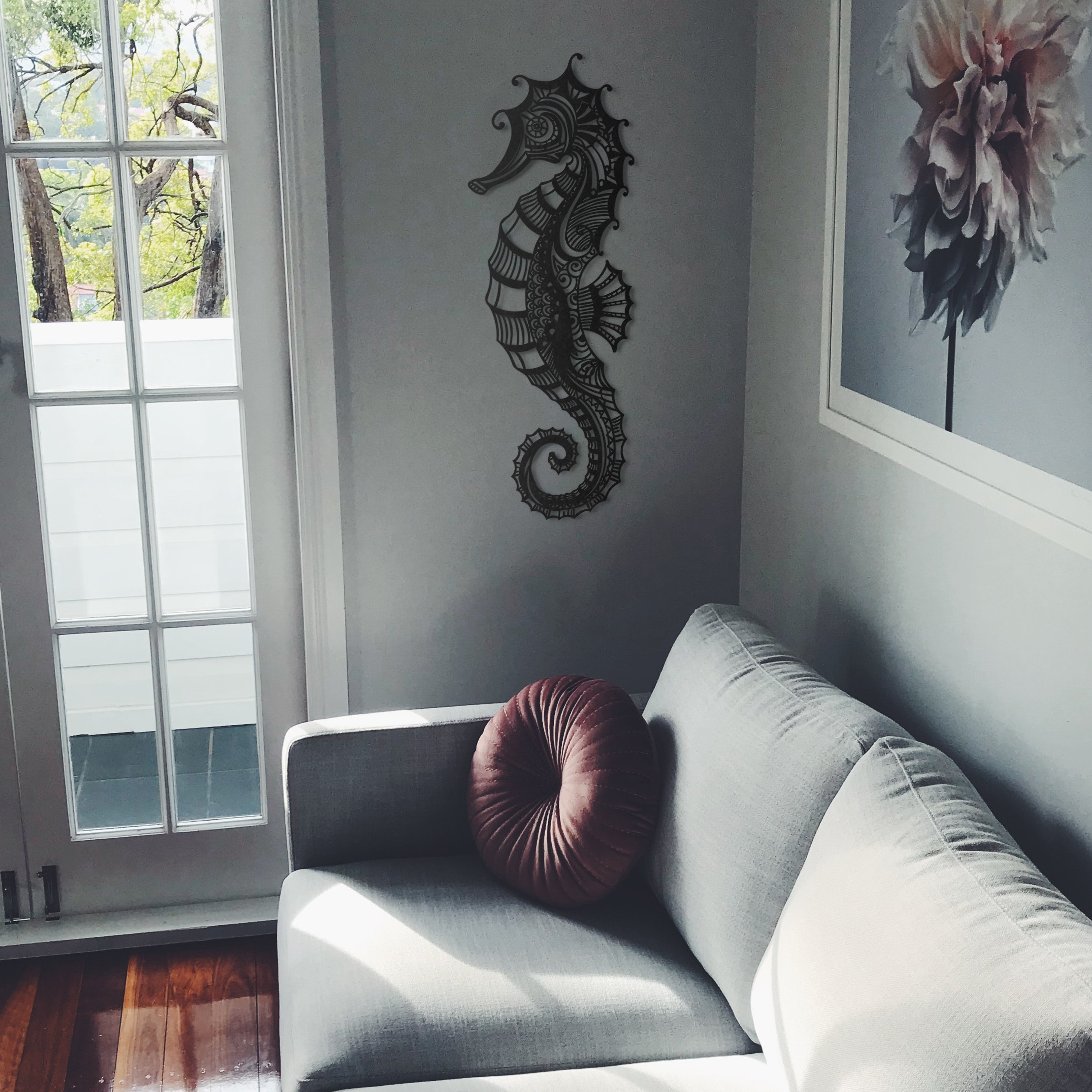 Seahorse Wall Decor, Metal Wall Art, Wall Hanging, Kitchen Wall Decor ...