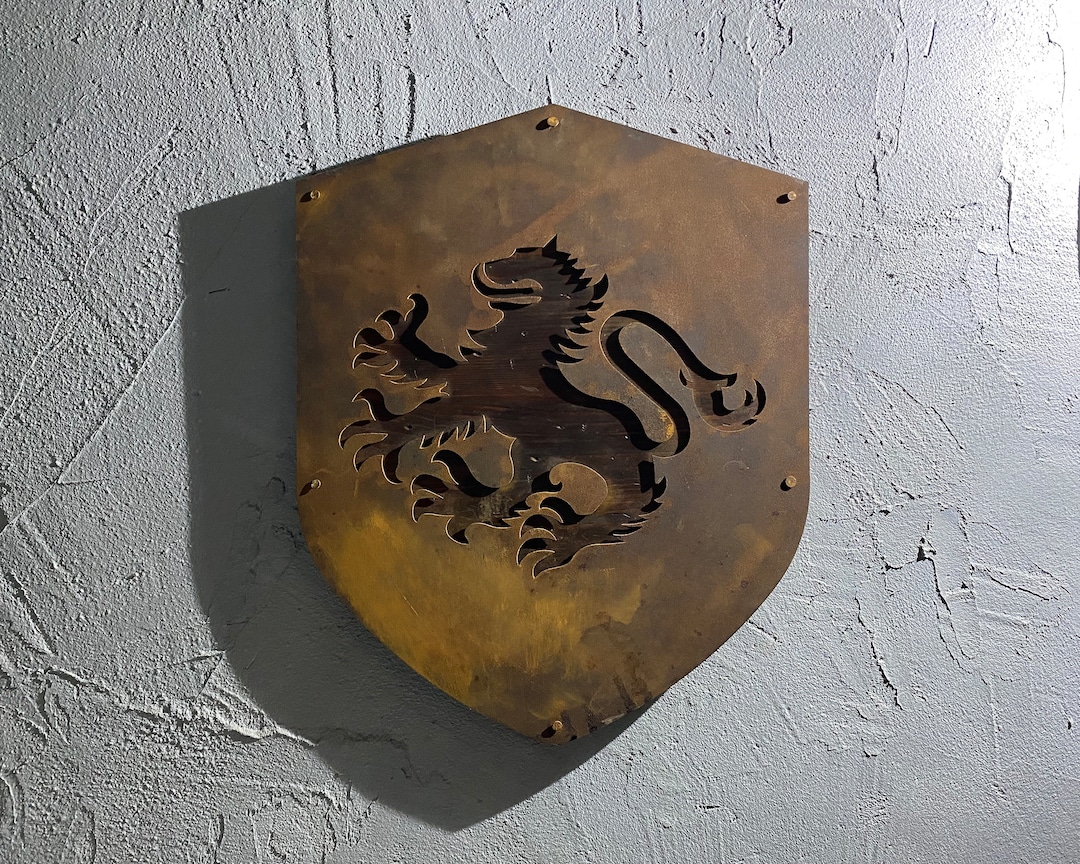 Authentic Medieval Wooden Shield Wall Decor Handcrafted Knight Shield ...