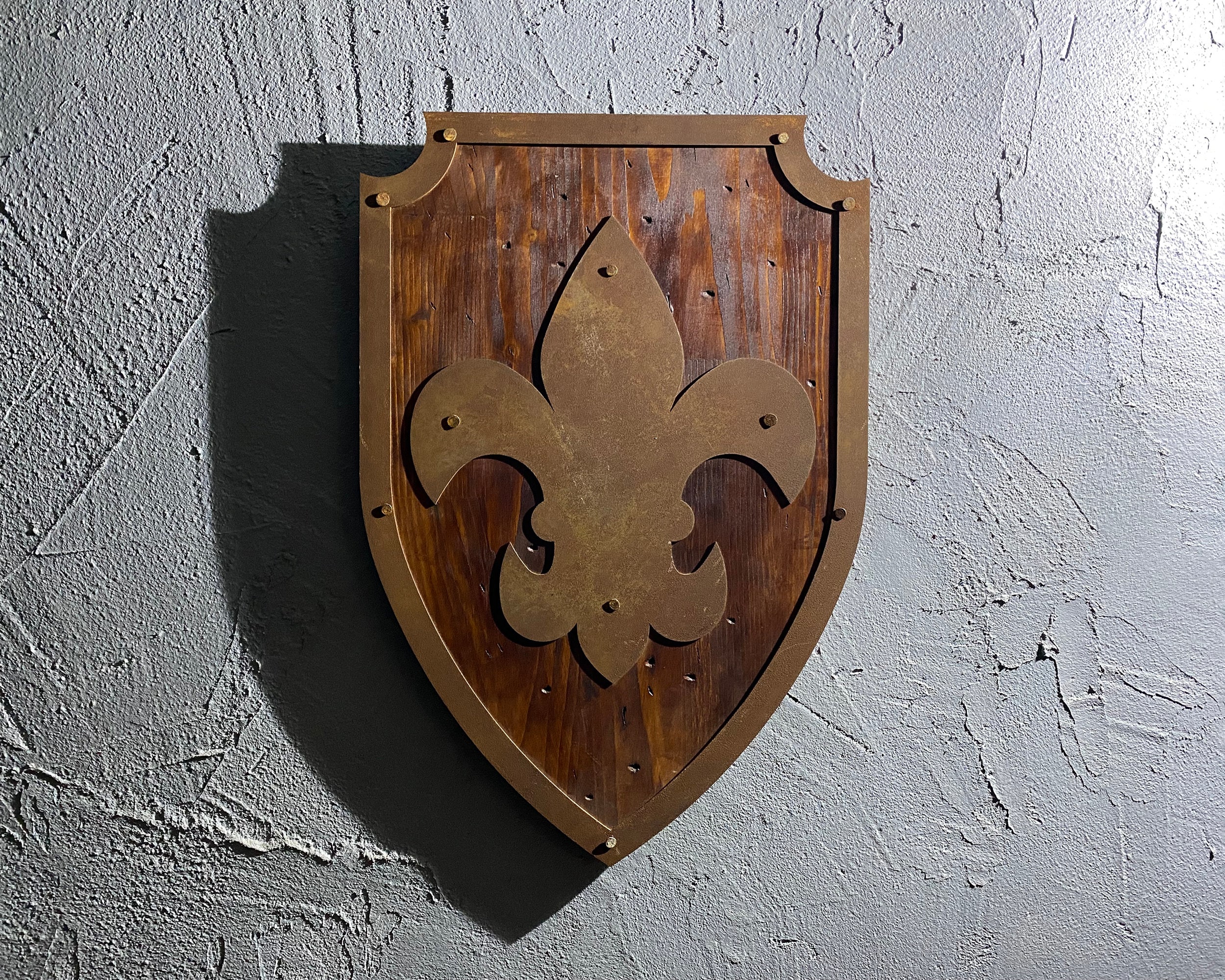 Authentic Medieval Wooden Shield Wall Decor Handcrafted Knight Shield ...